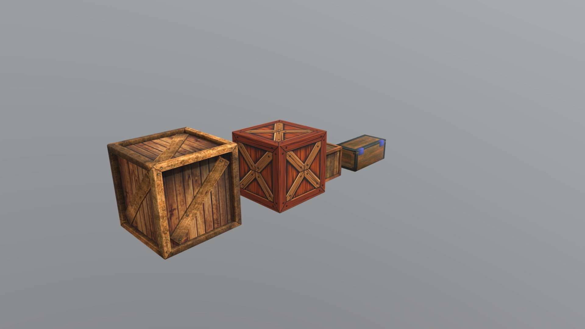 Boxes Lowpoly - 3D model by MehtabAhmed [5de85e8] - Sketchfab