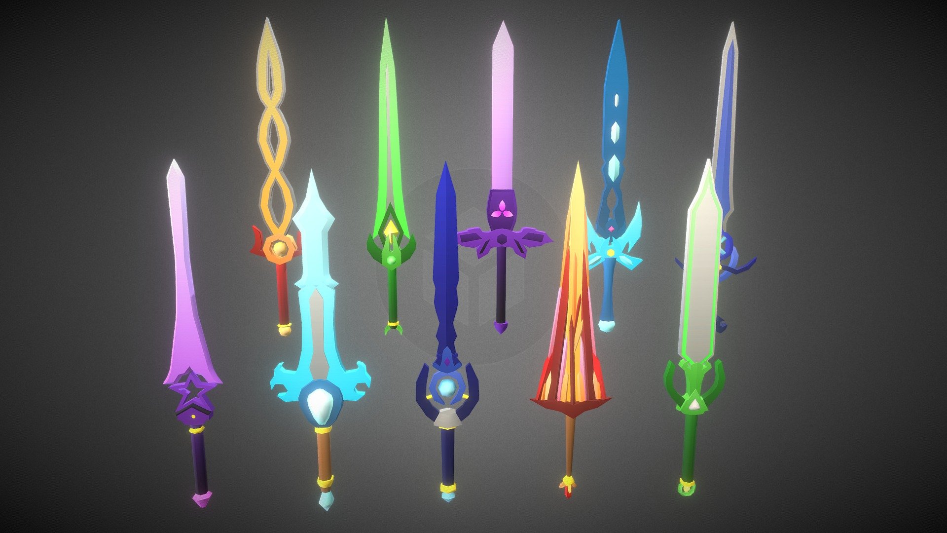 Sword Pack 01 - Buy Royalty Free 3D model by Alphaime Corporation (@Alphaime_Corporation ...