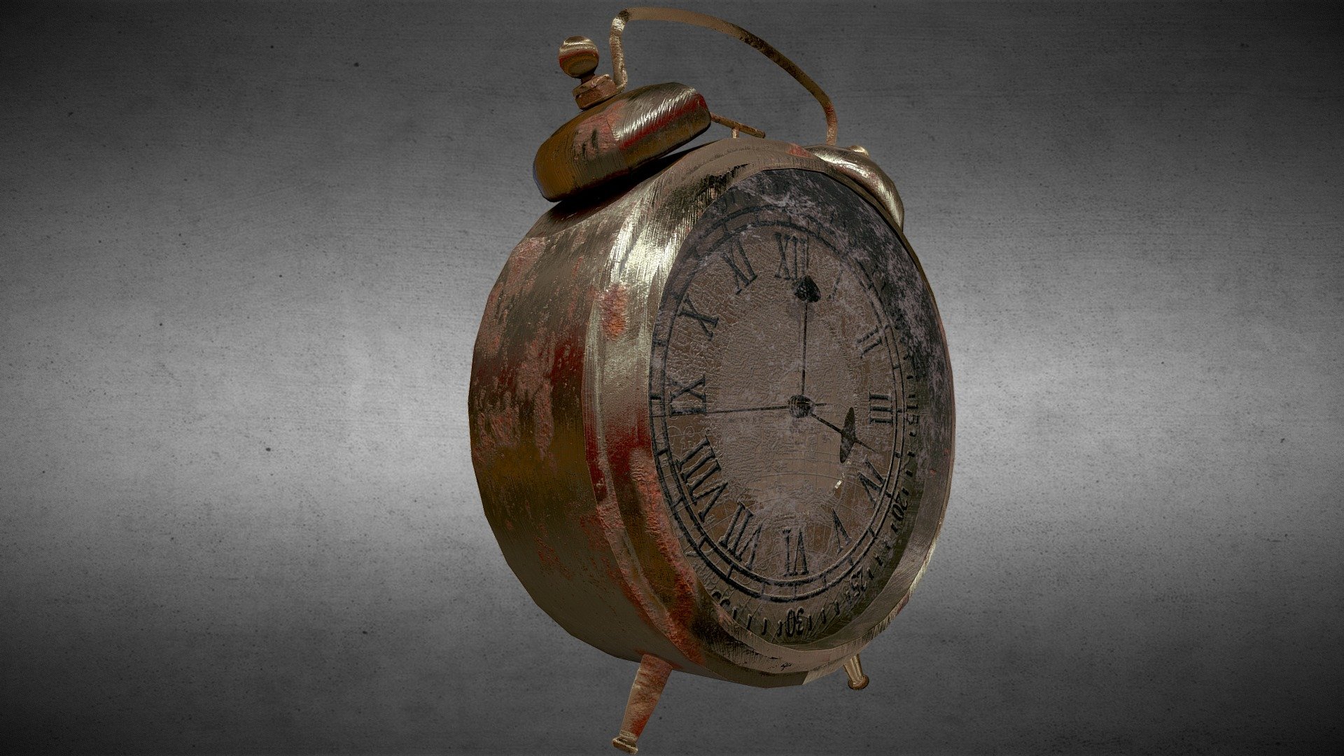 Old Rusty Clock - 3D model by vector.plan (@plein) [5dea46b] - Sketchfab
