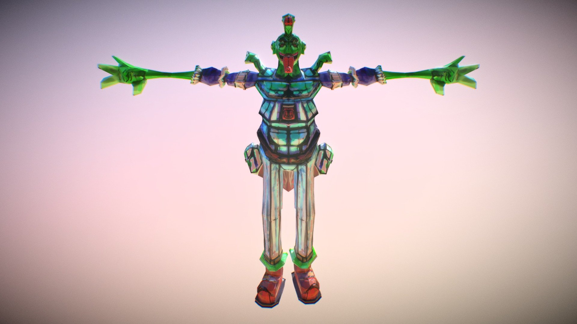 PBR - STYLIZED ALIEN TOAD - CHARACTER - 3D model by Tyrone Evans Clark ...
