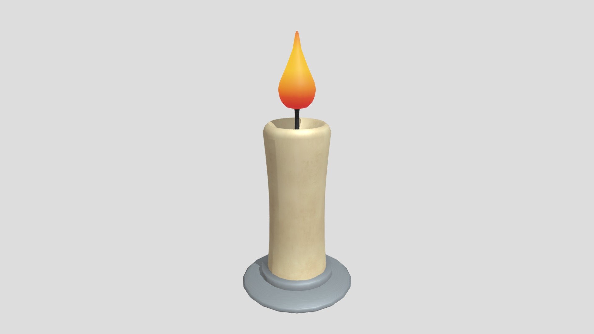 candle - 3D model by Daniellemcbride [5ded4a5] - Sketchfab