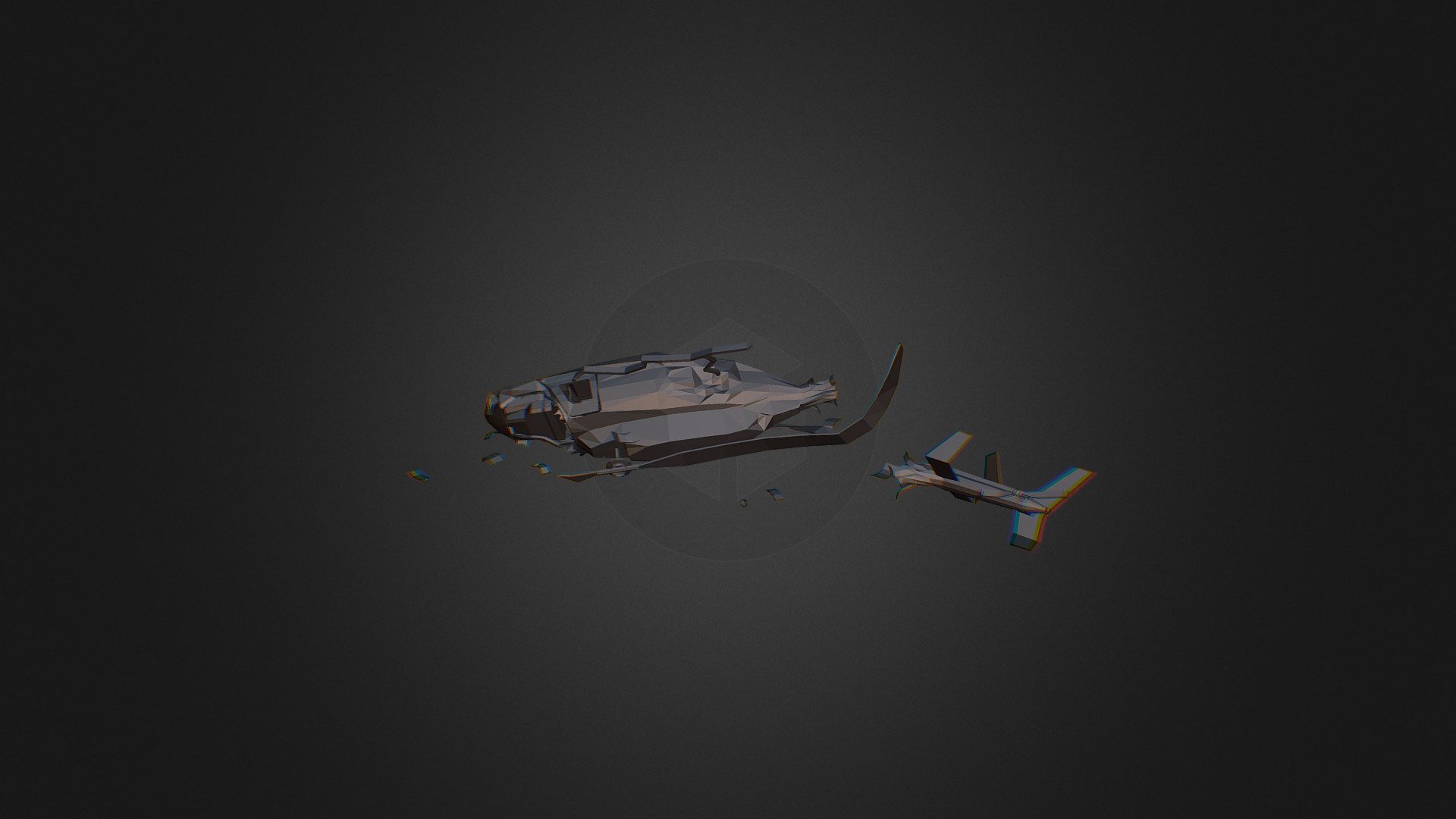 Crashed Helicopter - Download Free 3D model by anantvijaysingh [5dee3e9 ...