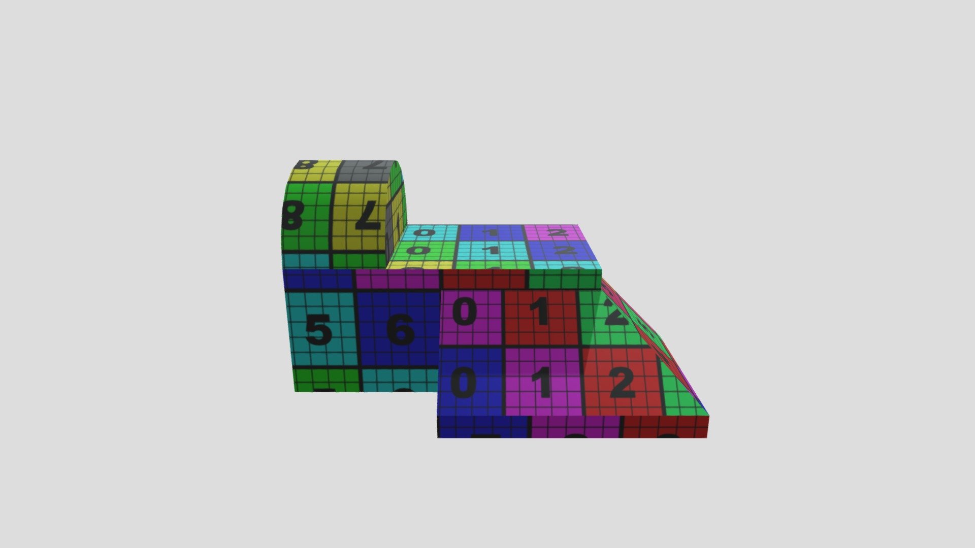 Checkered Building Export - Download Free 3D model by EstebanSamudio ...