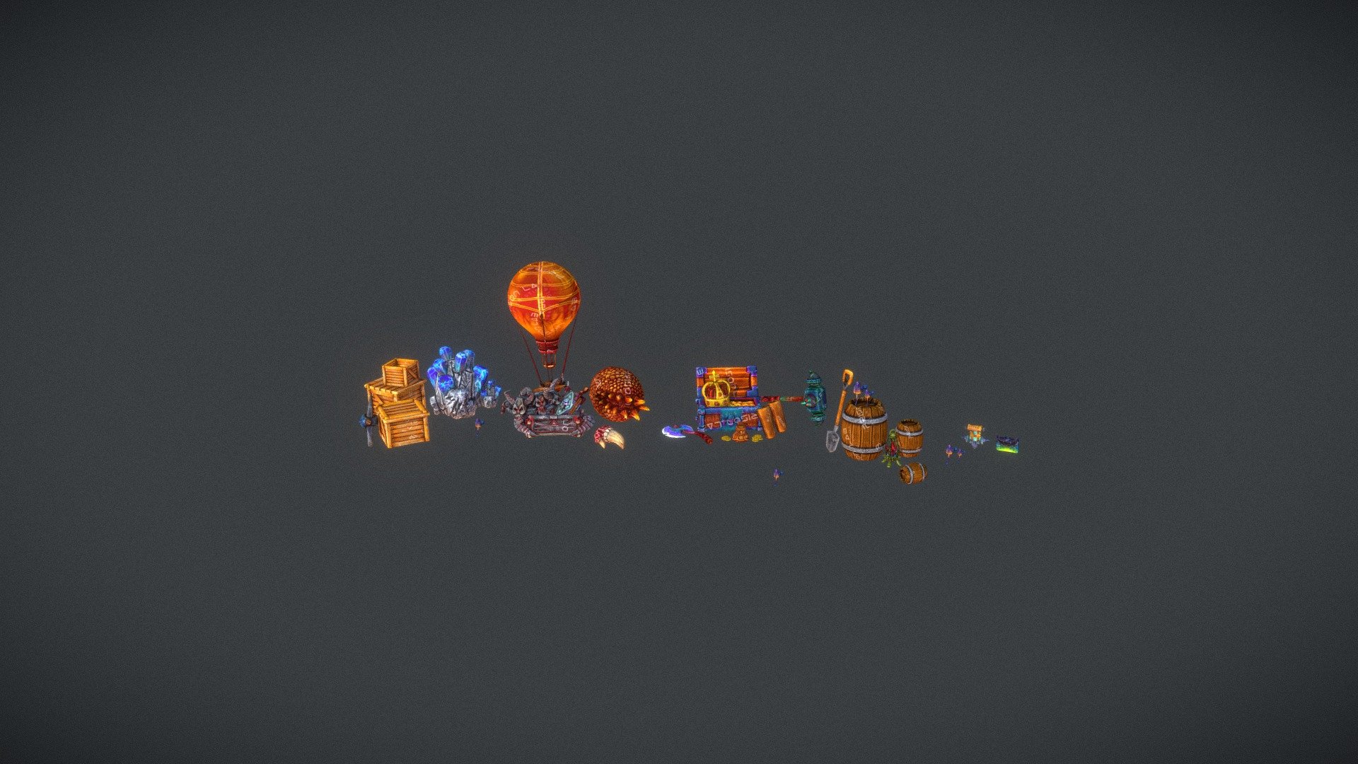 Fantasy Items Infinite Pack part 2 - 3D model by prisonlab [5df2c99 ...