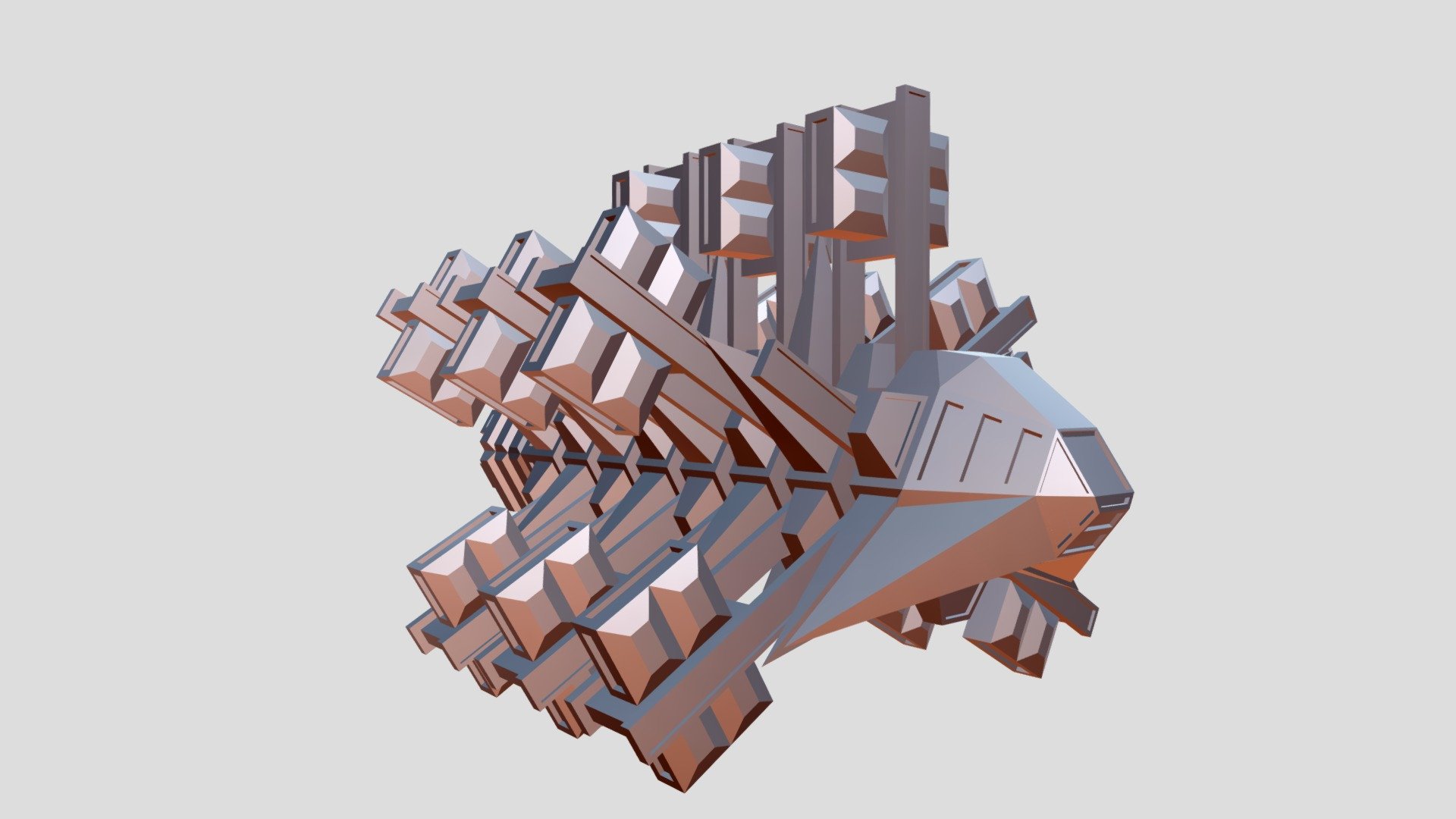 Leviathan Space Cruiser - Download Free 3D model by Trockk (@Timrockk ...