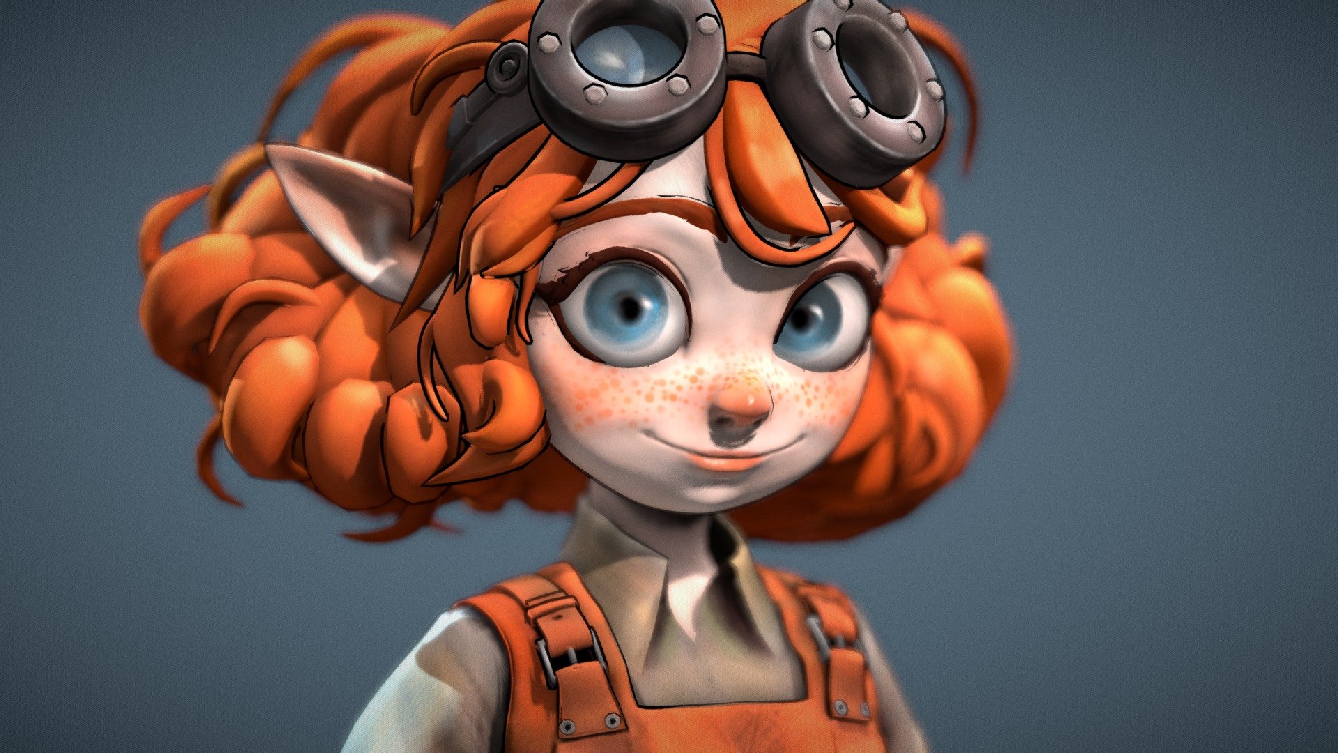 Red Haired Girl - Download Free 3D model by Muru [5dfae0b] - Sketchfab