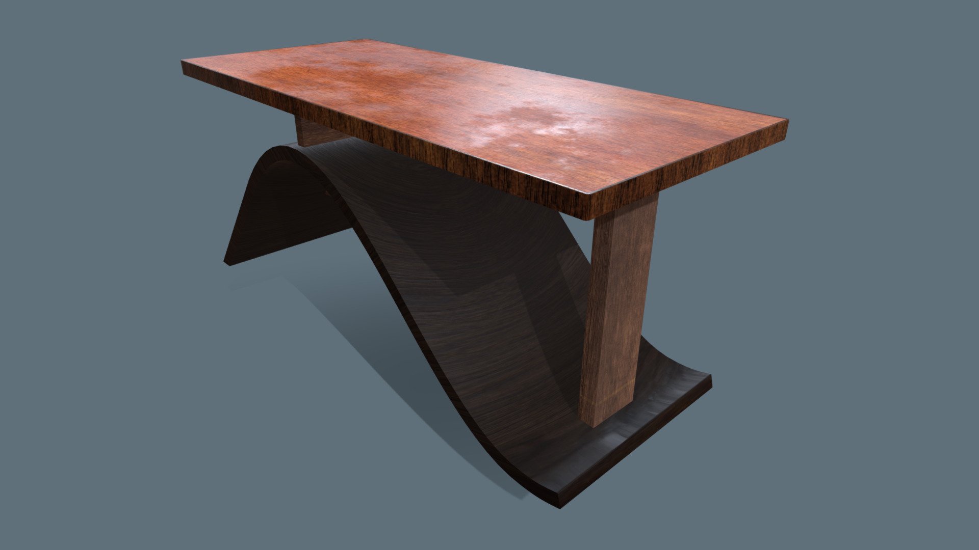 Smooth Curve Coffee Table - 3D model by Ms Malvolio (@ms_malvolio ...