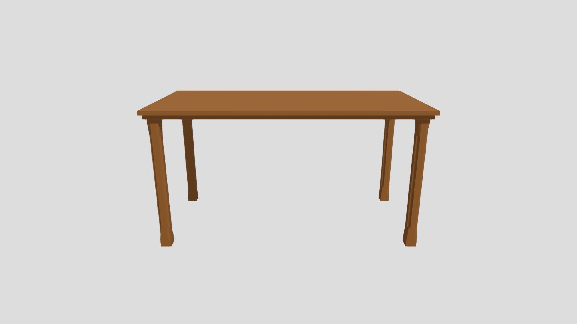 Low Poly, Old-Style Long Table - Download Free 3D model by itslerm ...