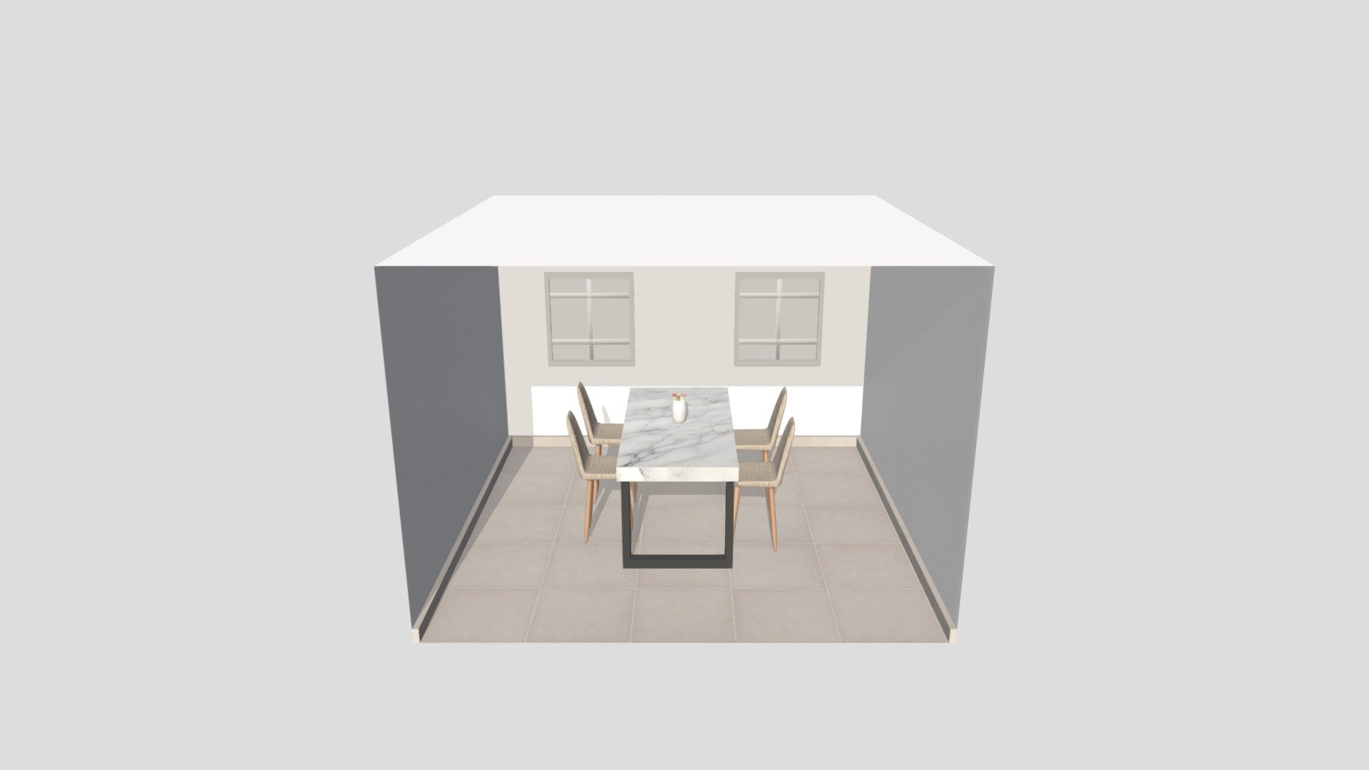 Dinner Room Scene - Download Free 3D model by Maria de Fatima ...