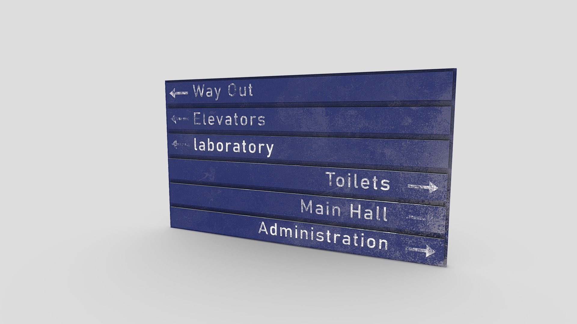Hospital direction sign - Download Free 3D model by Sousinho [5dfee1a ...