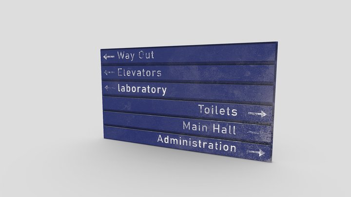 Signage 3D models - Sketchfab