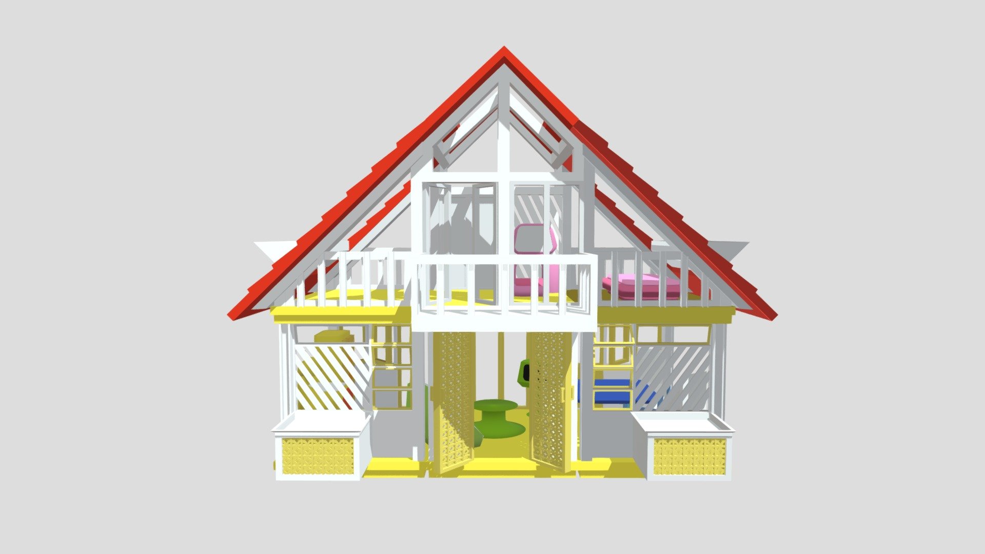 Barbie Dreamhouse 1979 - 3D model by Limé (@gustavolime) [5e008d0 ...