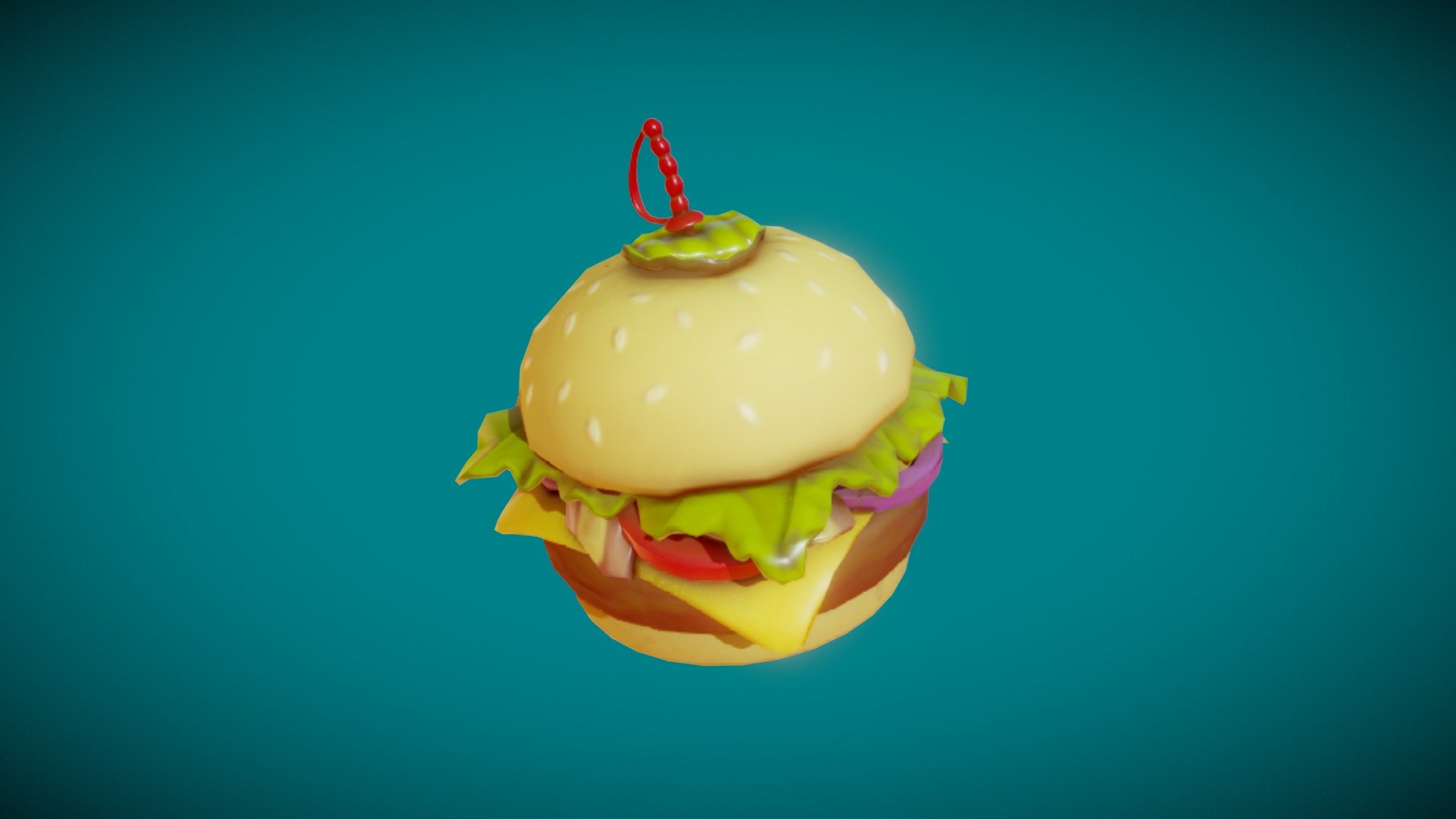 Stylized burger - 3D model by Terizmeh [5e0129f] - Sketchfab
