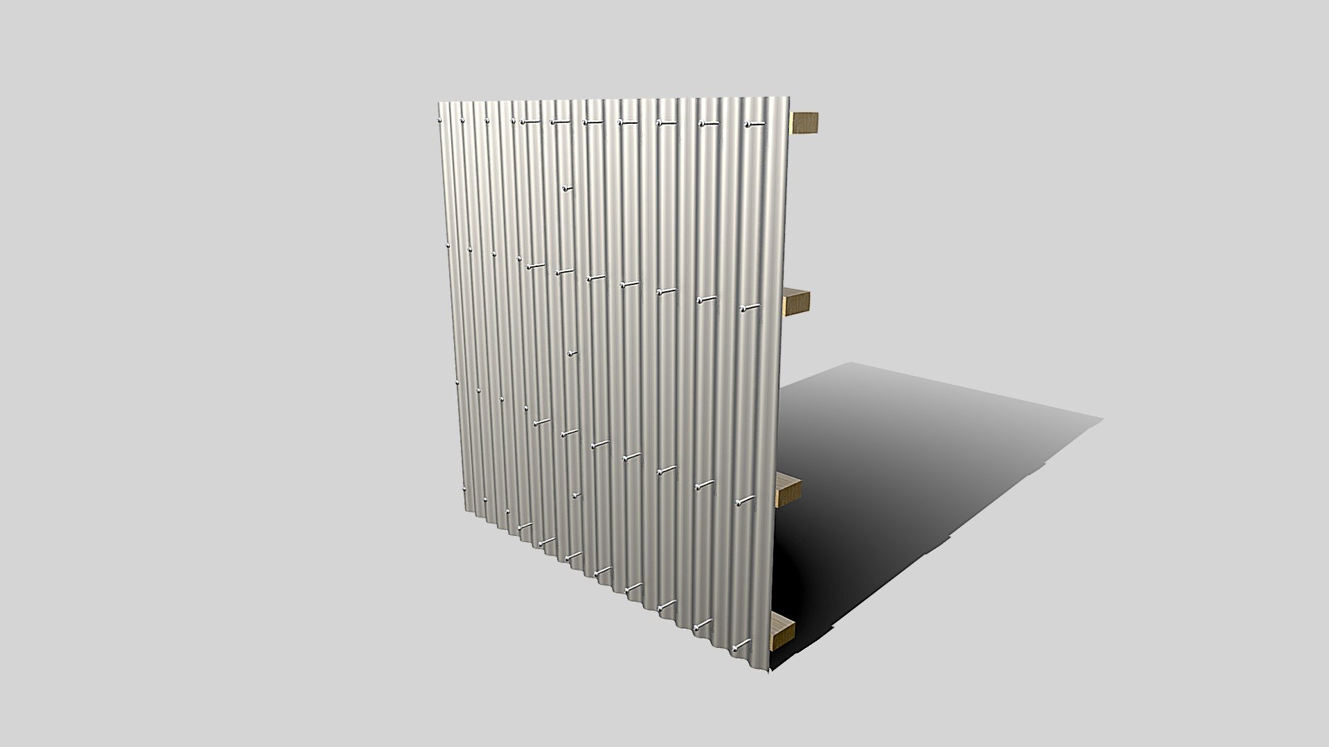 Corrugated Roofing Sheet - Cladding Application - 3D model by ...