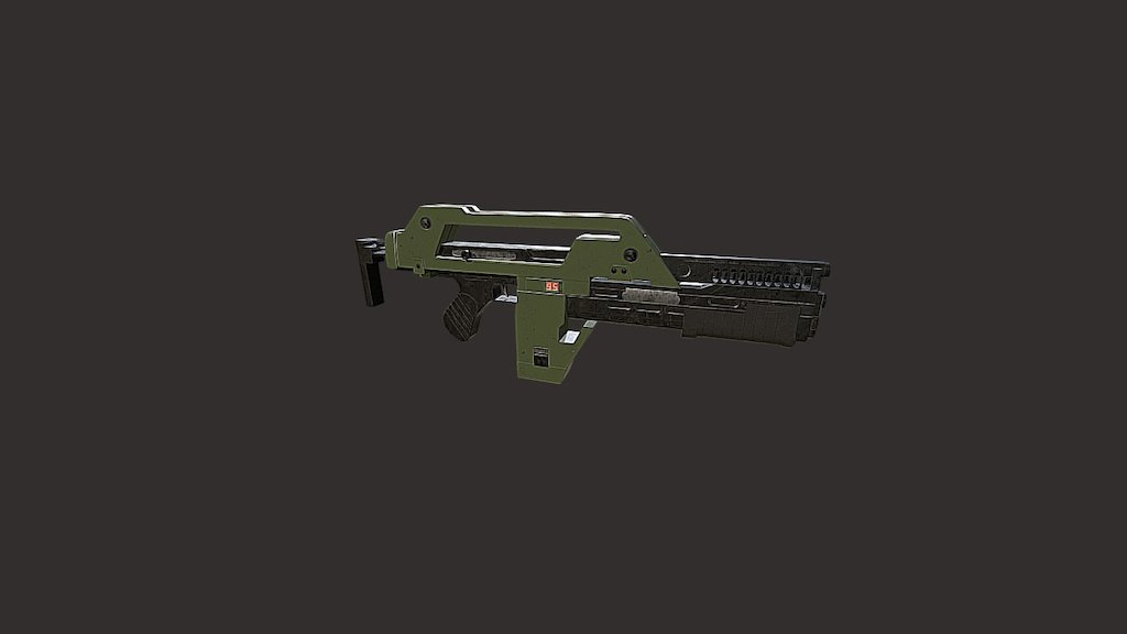Pulse Rifle - 3D model by KeeJay [5e042e9] - Sketchfab
