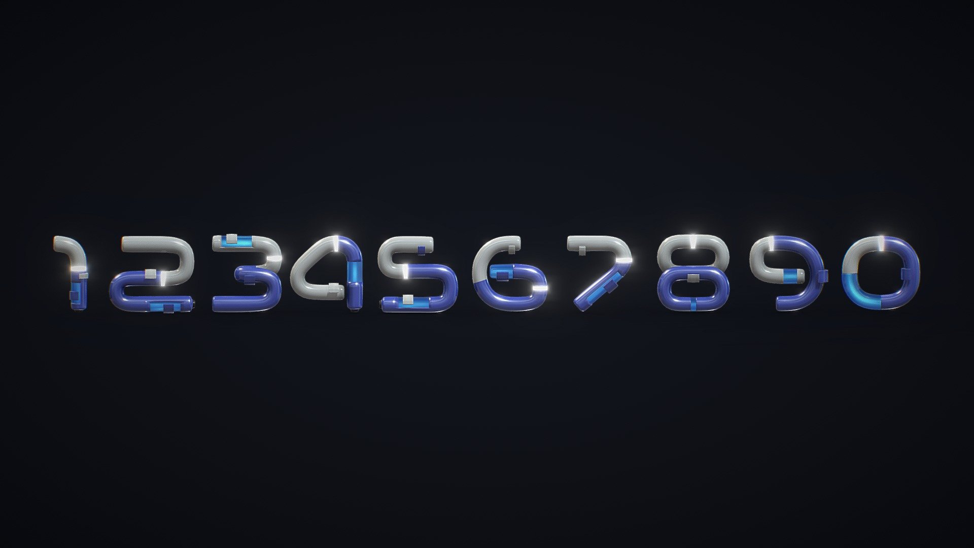 Cosmic Numbers - Buy Royalty Free 3D model by tkkjee 🪲 (@tkkjee ...