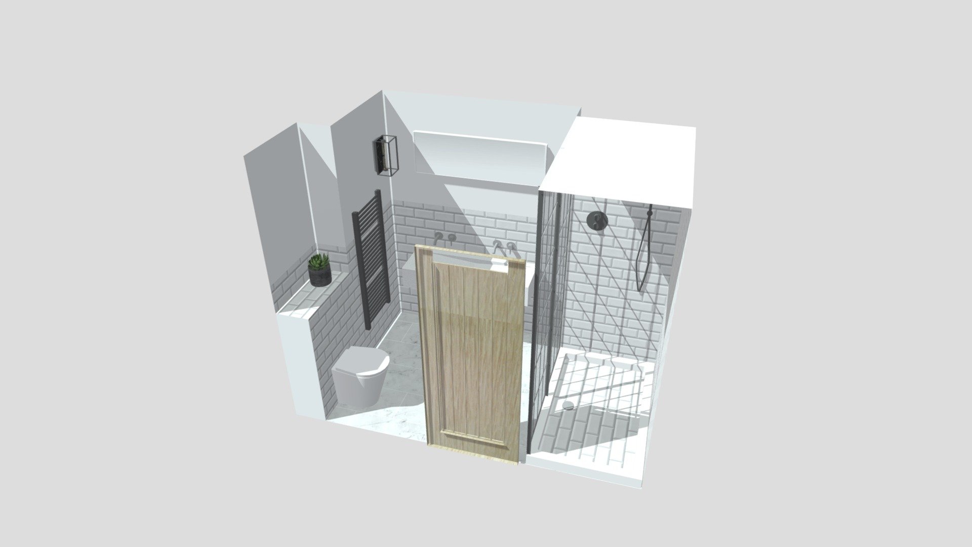 En-suite - Design July 2020 - 3D model by Dan Southall (@dansouthall ...