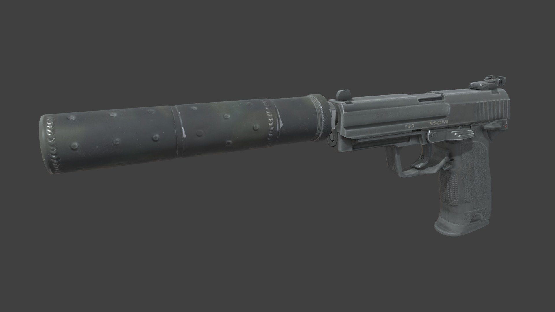 Pistol Usp S Weapon Model Cs2 Download Free 3d Model By Gettan