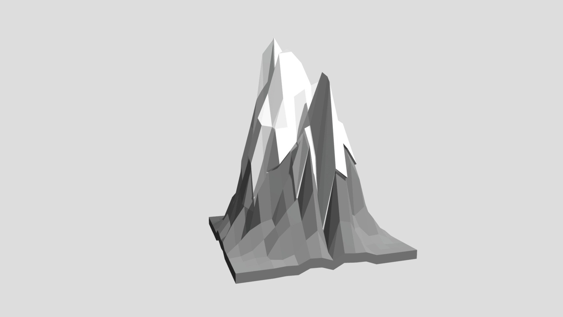 Low Poly Mountain - Download Free 3D model by Adrian21 [5e1088a ...