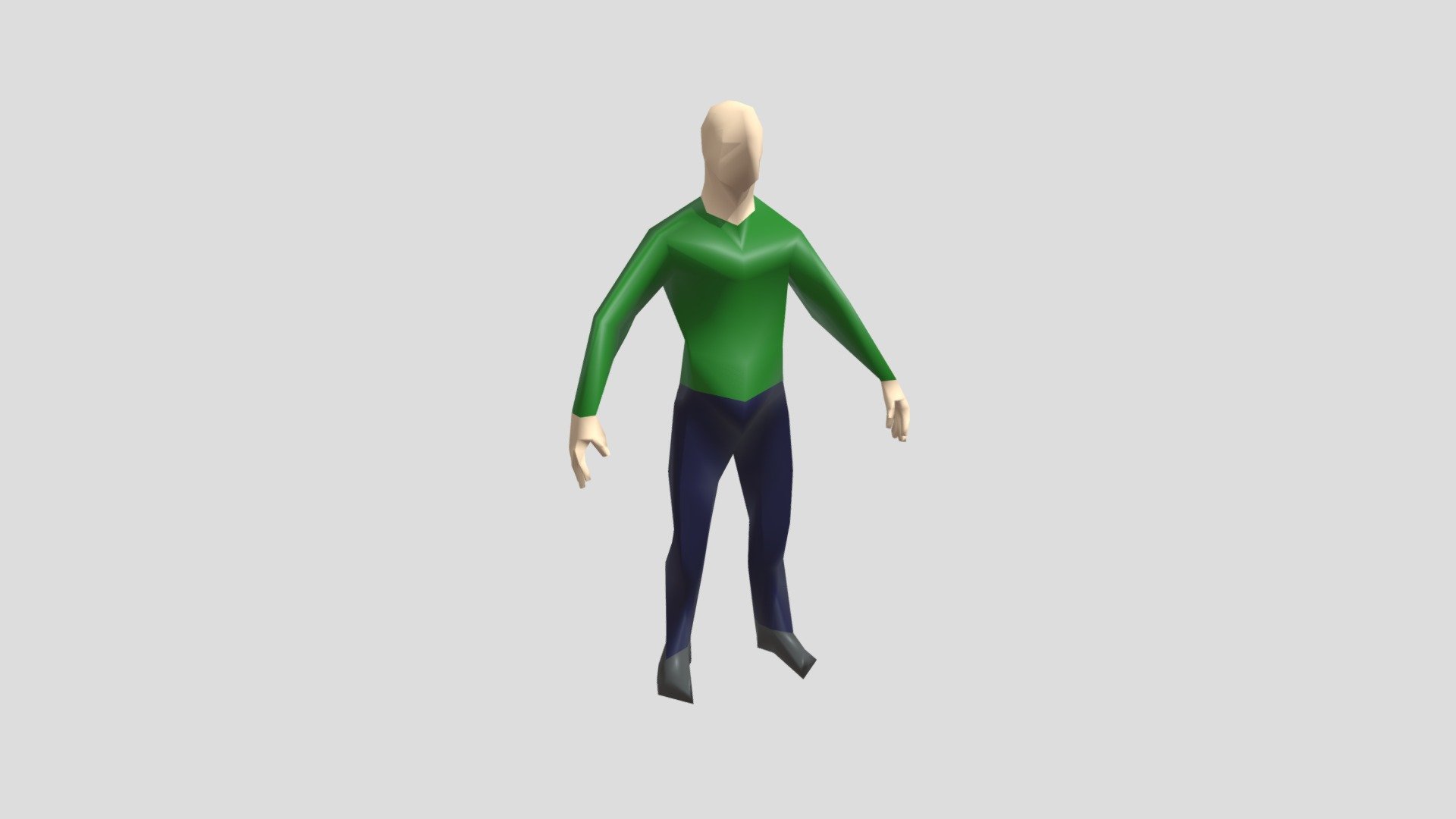 Retro human model - Download Free 3D model by Jampre [5e1417b] - Sketchfab