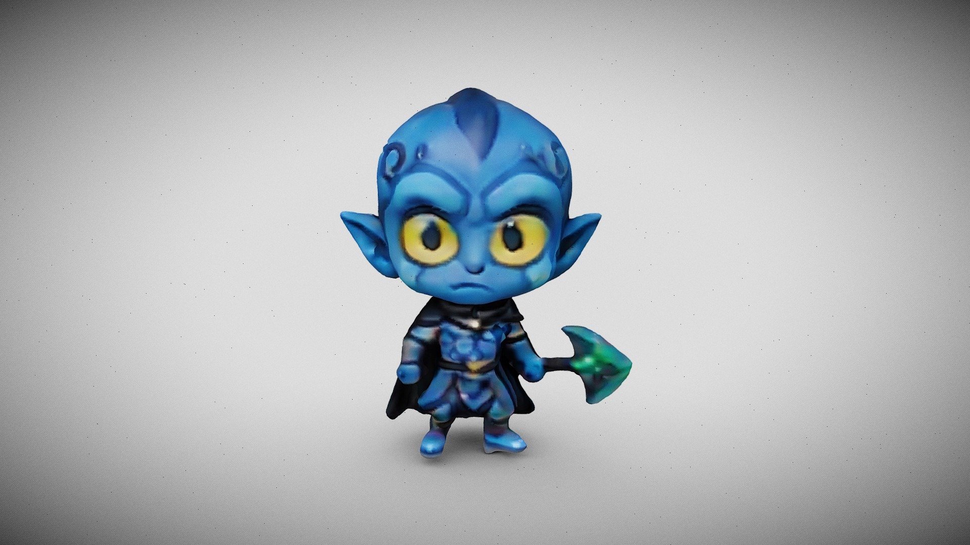 Blue Alien (AI Generated) - 3D model by Emm (@edemaistre) [5e14230 ...