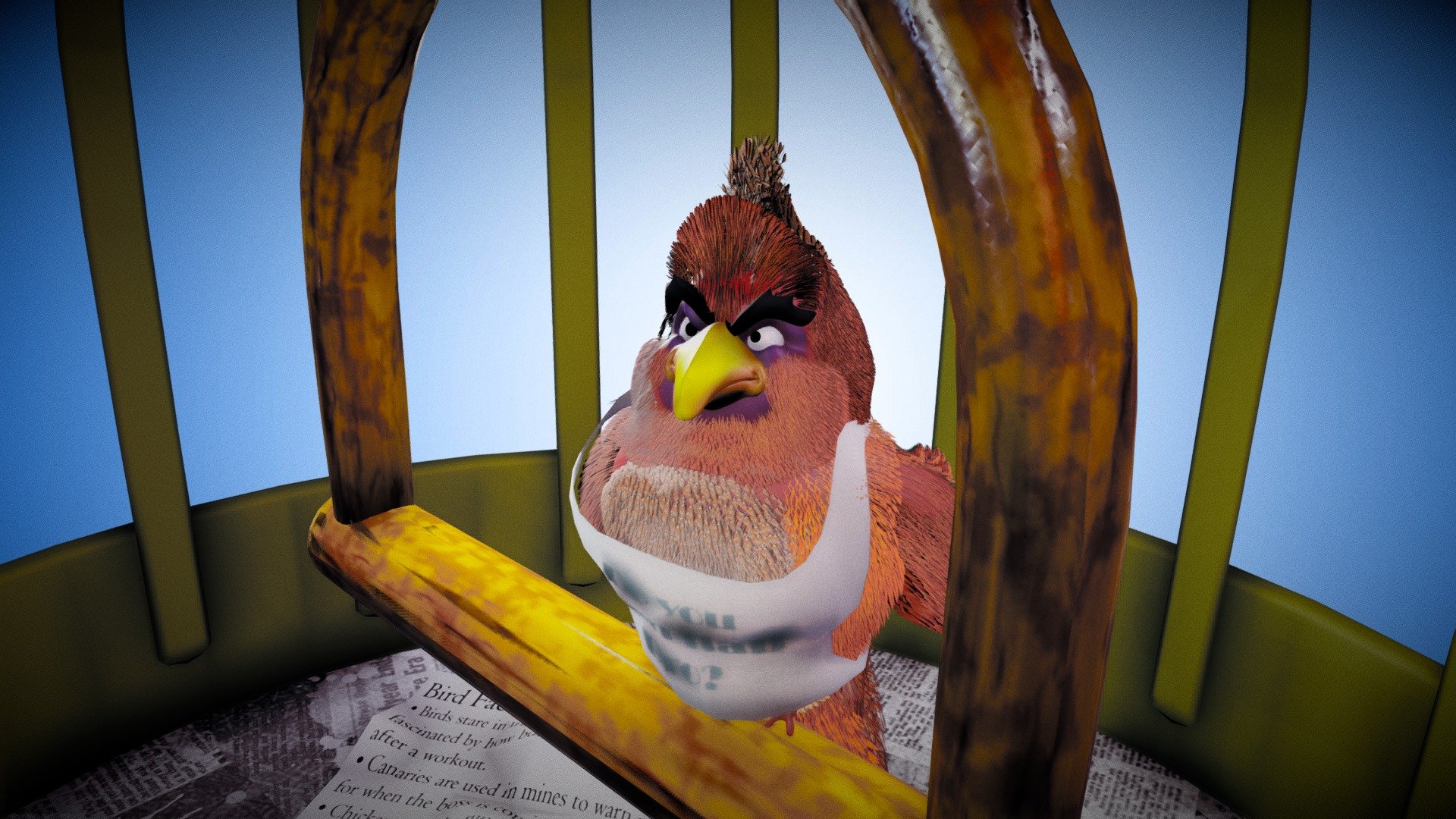 Bird Facts!? In a cage? - 3D model by The Vaudeville Horror Show ...
