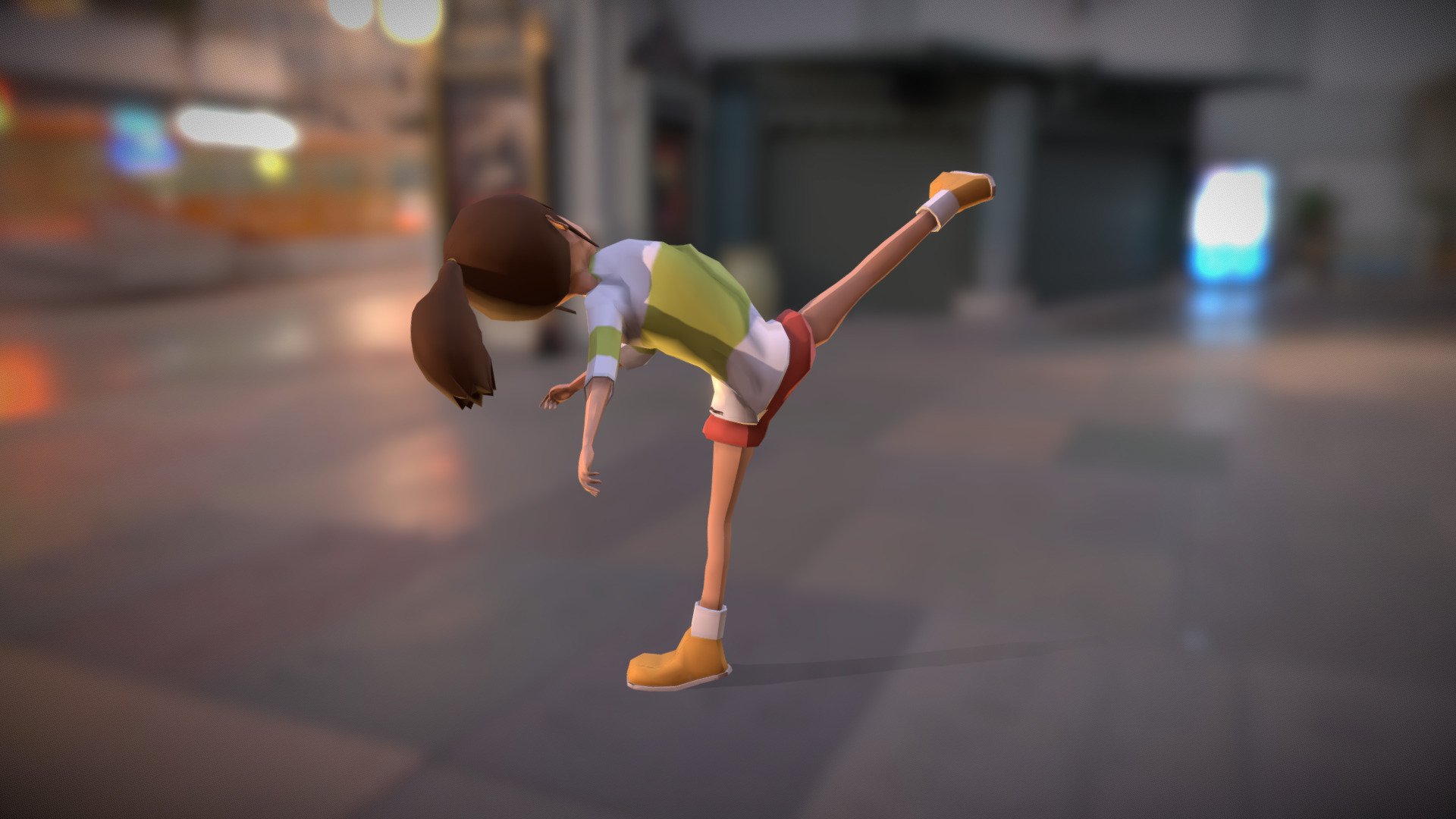 Chihiro Kick - 3D model by Bryan Teng (@lazybryan) [5e18422] - Sketchfab