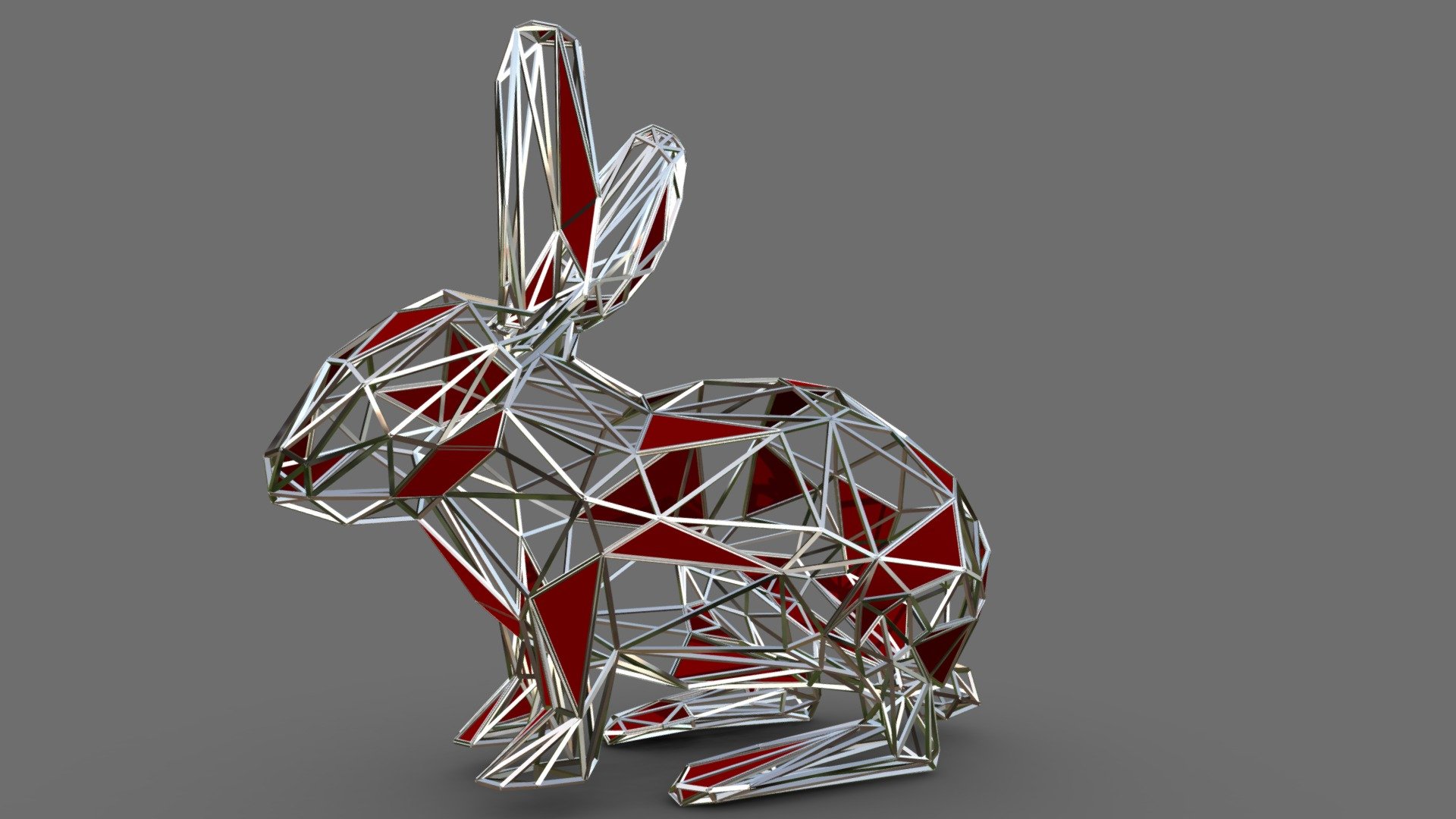 Wireframe Rabbit - 3D model by fravoj (@fravoj2) [5e1aba5] - Sketchfab