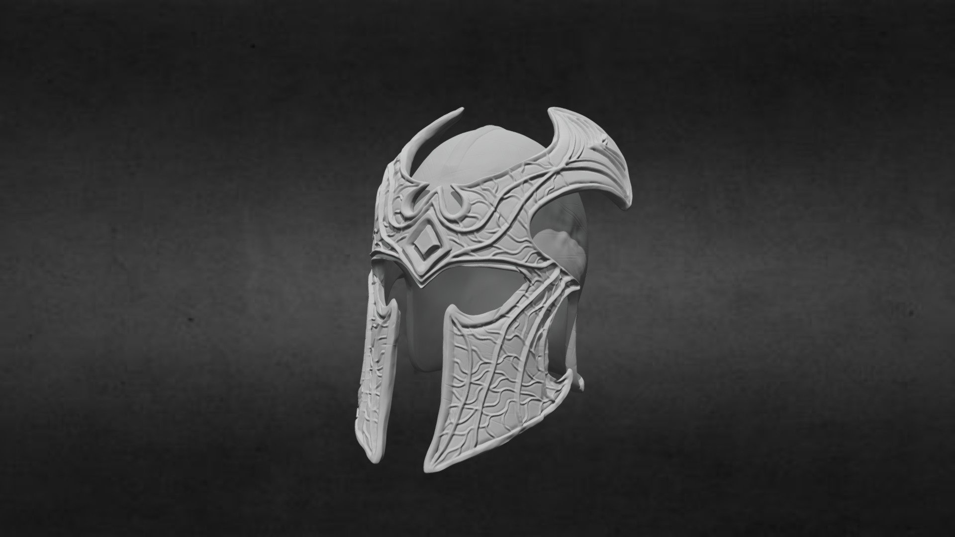 Asset 1 - Elven Warrior Helmet - 3D model by AudricDeRaedt [5e1c713 ...