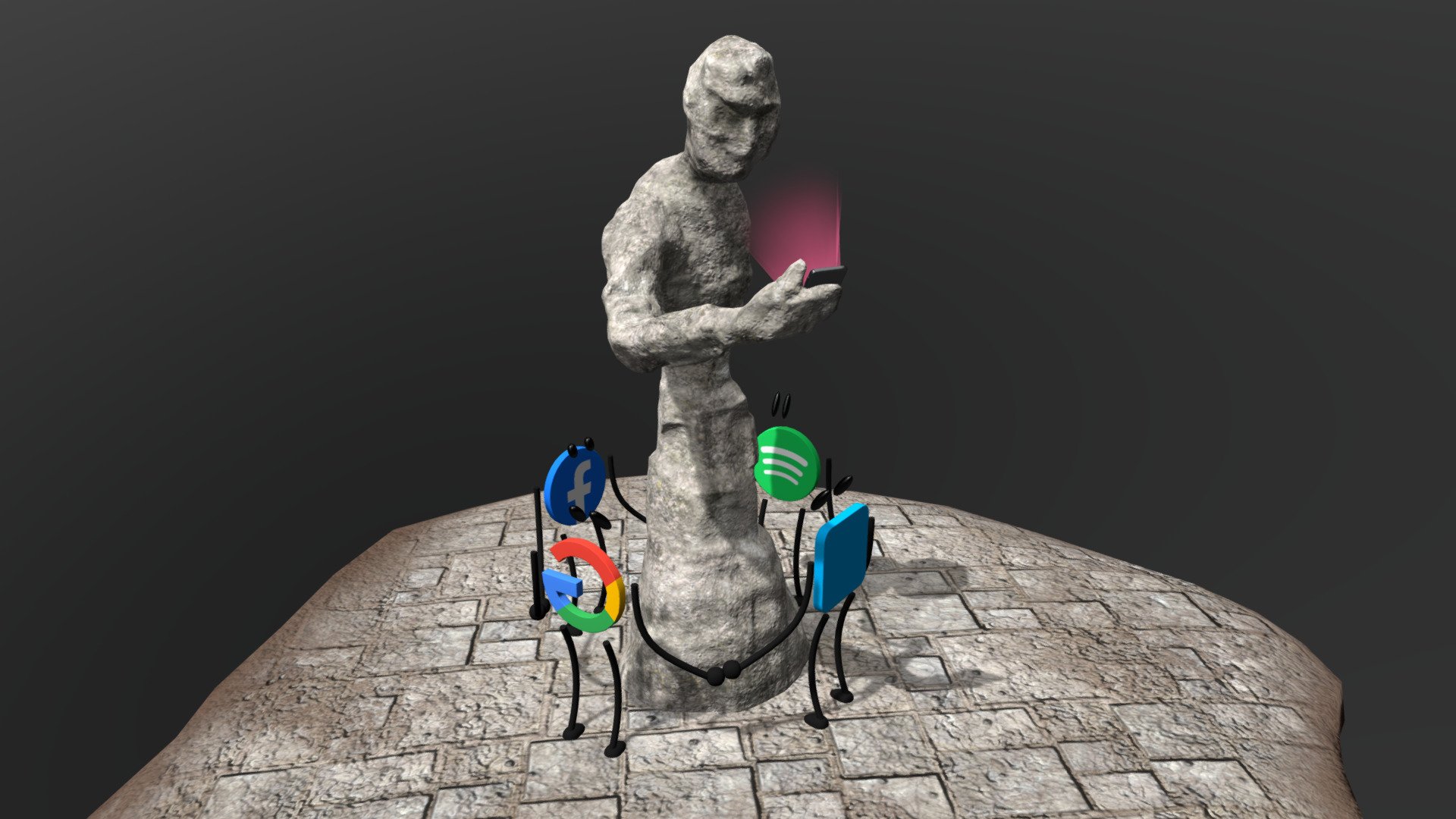 New Media Gatekeepers - 3D model by Riffael [5e1cecc] - Sketchfab