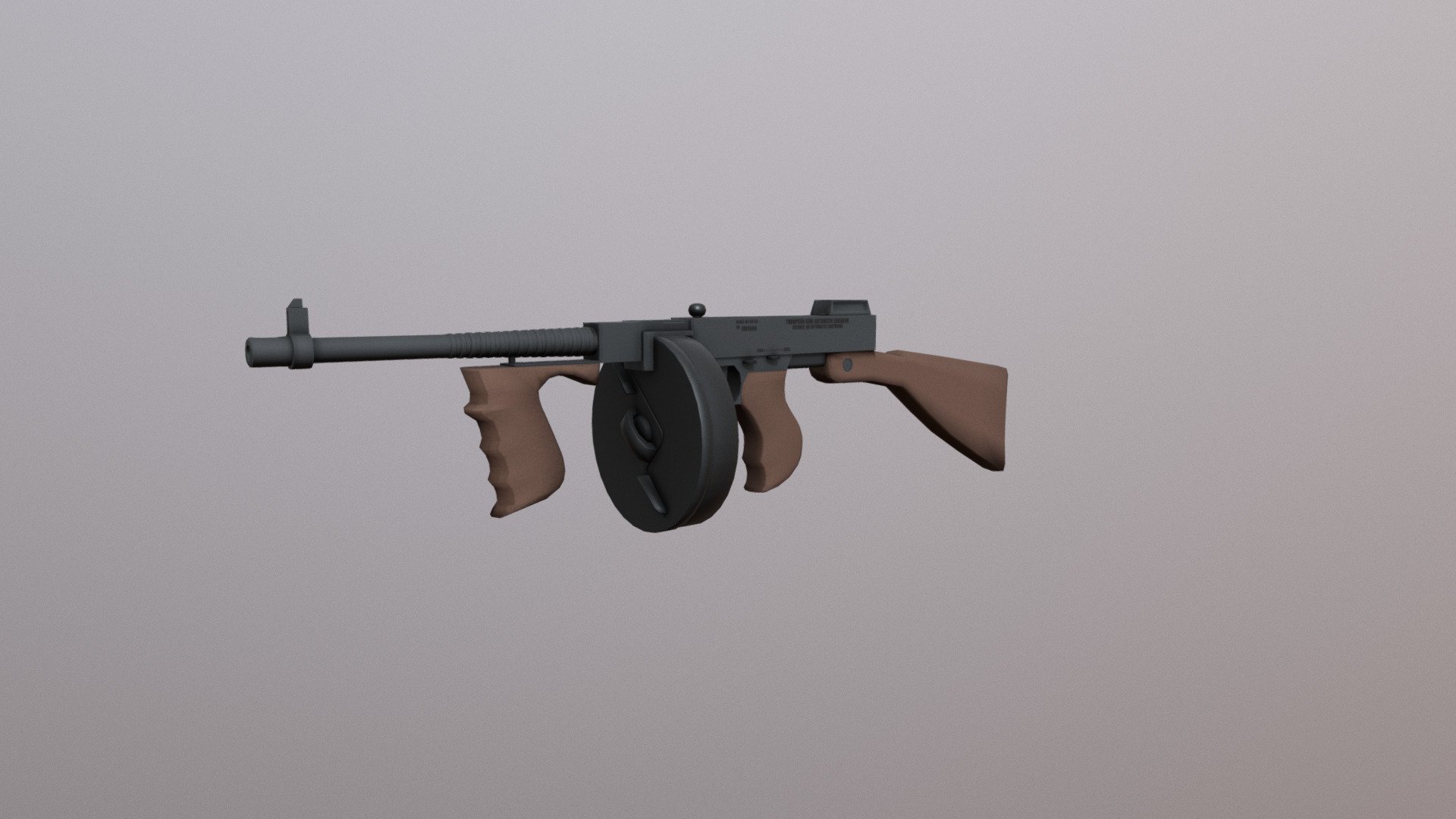 Tompson M1921 - 3D model by TedwinK.66 [5e1cf6b] - Sketchfab