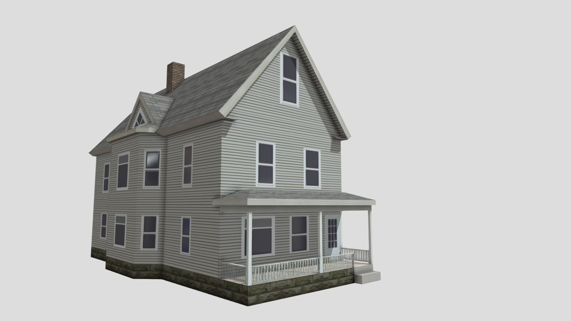 Large Midwestern House 1 - Download Free 3D model by hamma085 [5e21e31 ...