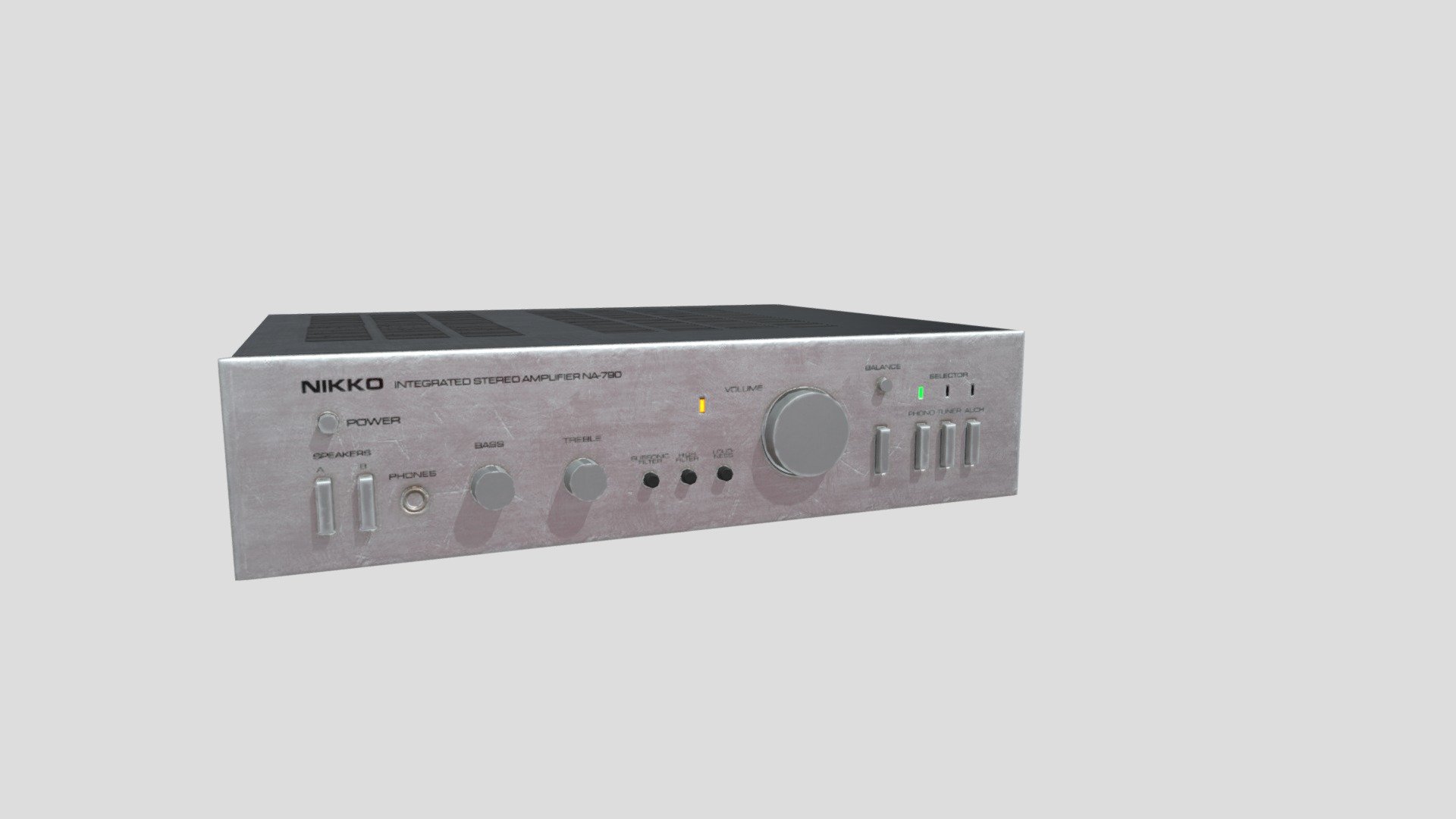 Japanese Integrated Stereo Amplifier NIKKO 970 - Download Free 3D model ...