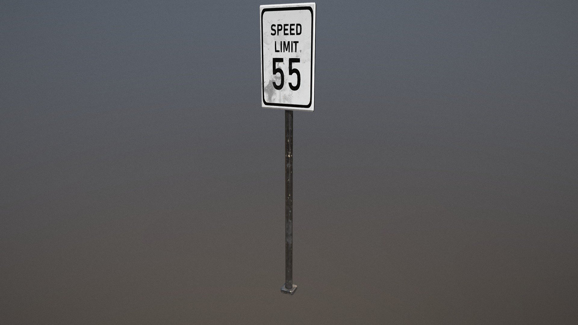 55MPH Speed Limit Sign - Download Free 3D model by RealgrumpyKitten1 ...