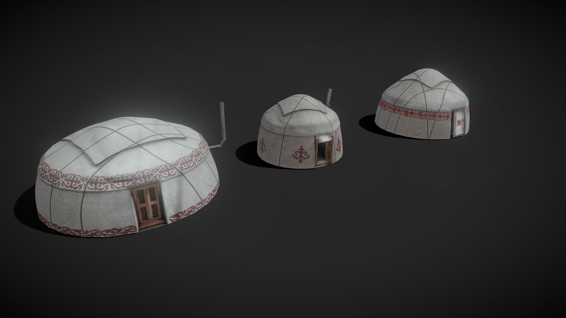 Turkic Yurts - 3D model by spacelynxcanfly [5e26953] - Sketchfab