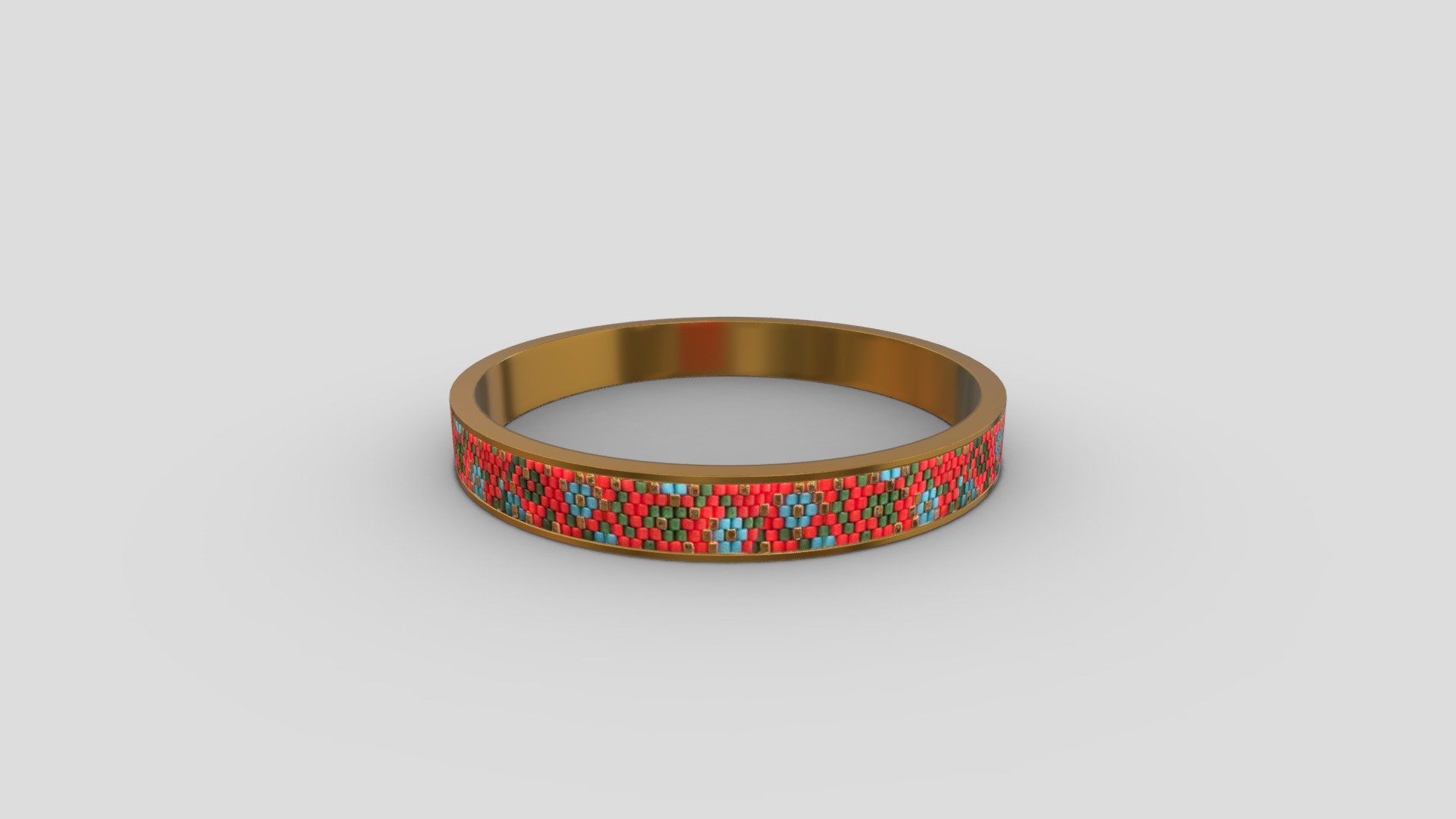 Kri Shop Eden Peranakan Bangle - 3D model by SilverSeaMedia Group ...