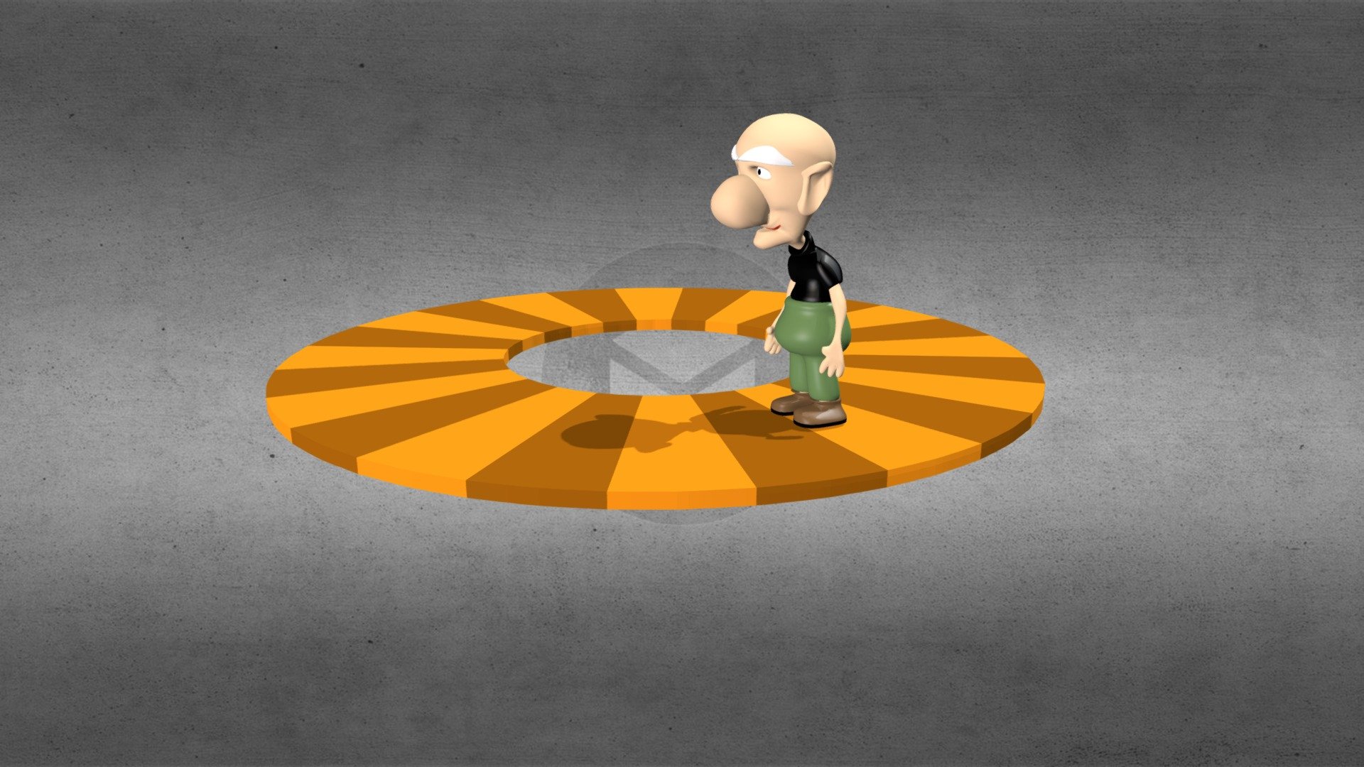 Old Man (walk cycle) - 3D model by curupira [5e29189] - Sketchfab