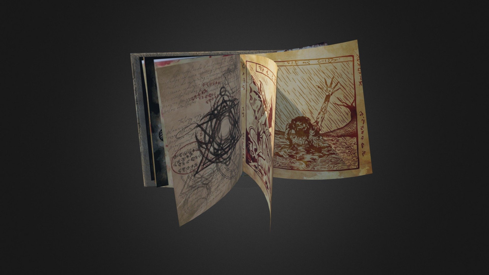 libro Necronomicón evil dead - Download Free 3D model by vicente ...
