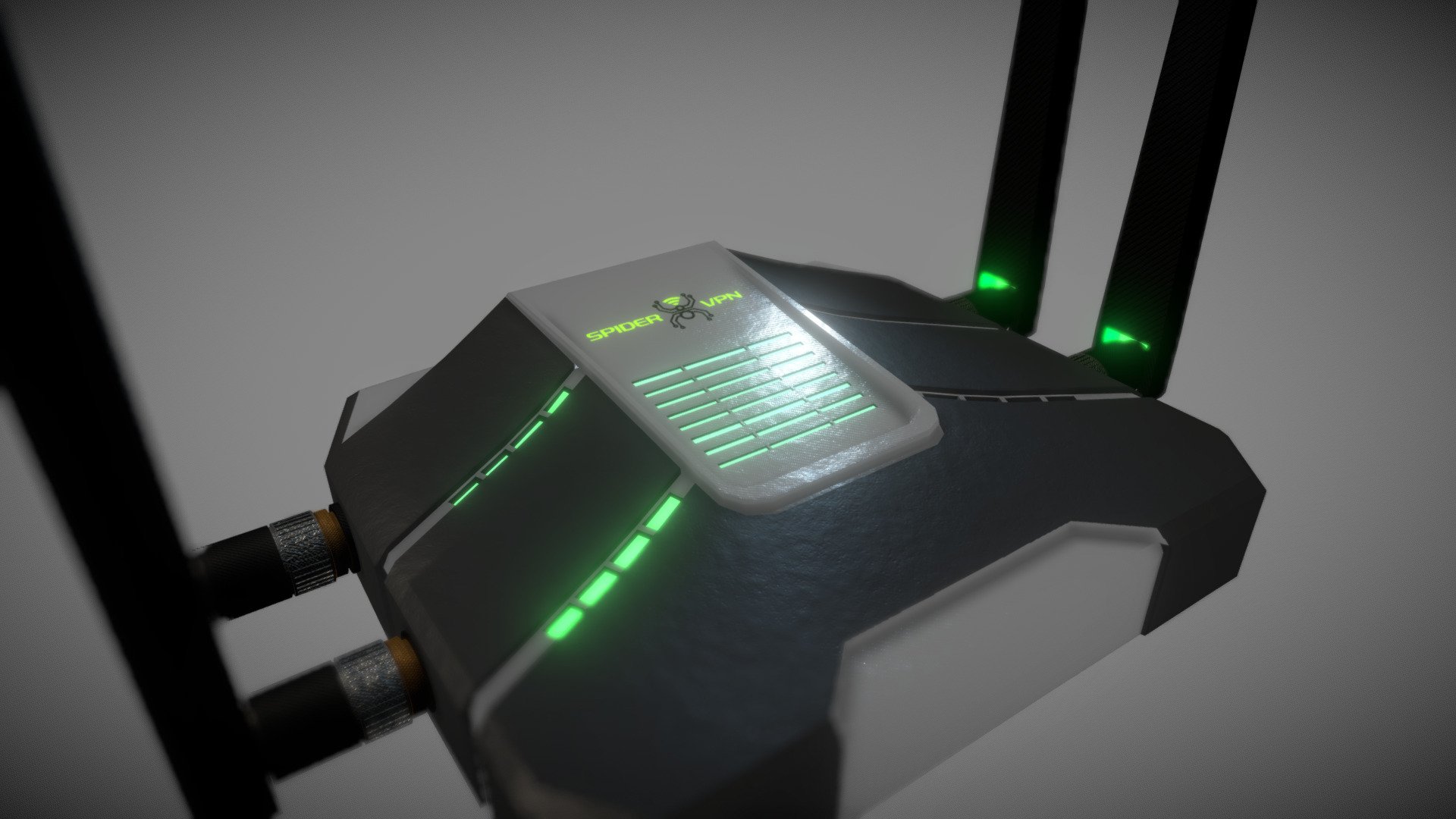 Router - Spider VPN - 3D model by cuankiproduction [5e2a4f6] - Sketchfab
