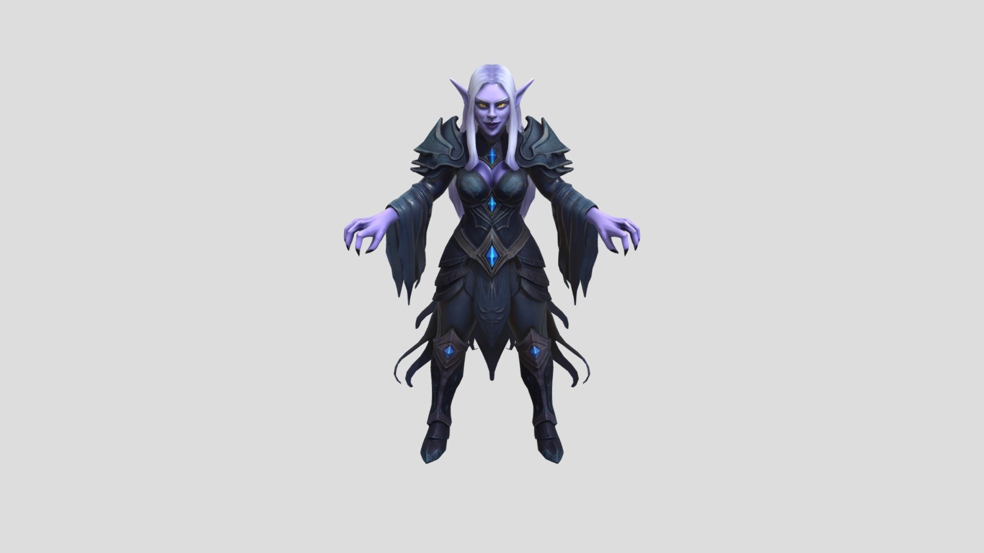 Dark Elf Villain Warcraft Style - Download Free 3D model by viky ...