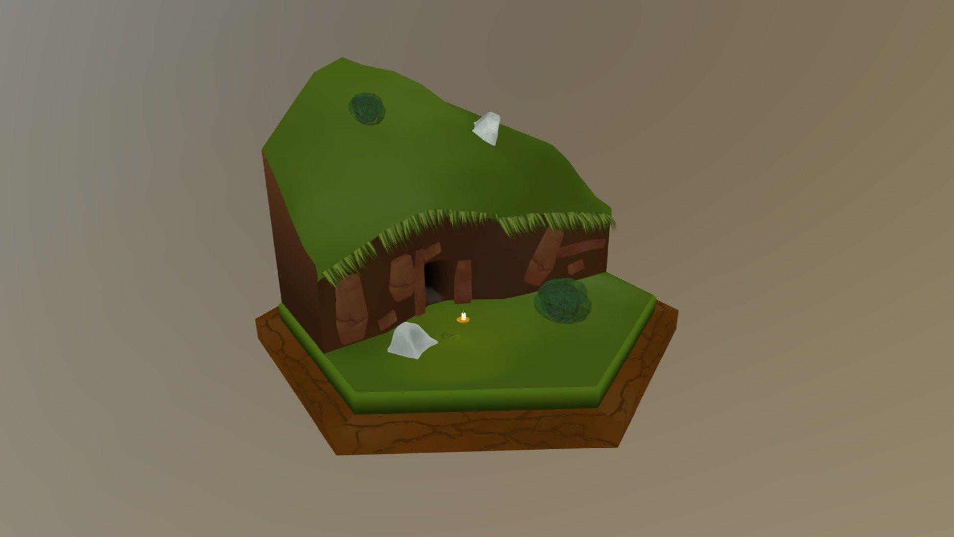 5. Cave Entrance - 3D model by comham [5e2b9c1] - Sketchfab