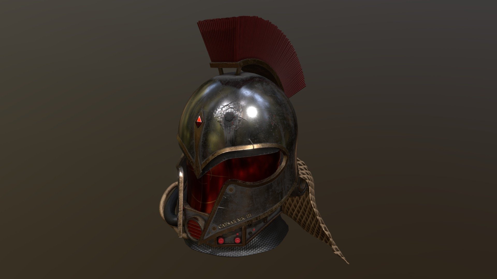 Caesar Mk3 Combat Helm - 3D model by Palette Concepts (@paletteconcepts ...