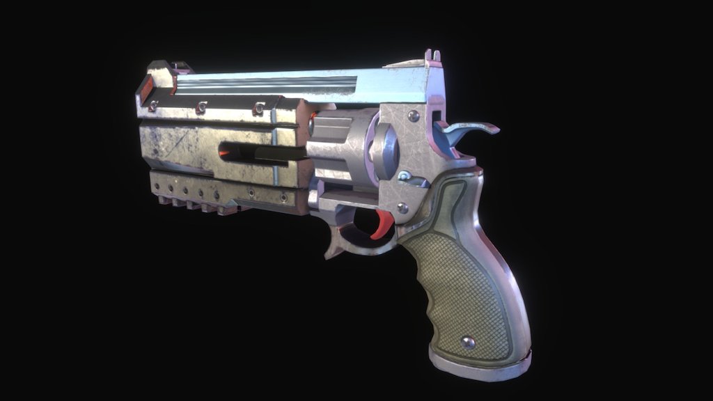revolver - 3D model by n_Stuff (@amilgaul) [5e2ff7d] - Sketchfab