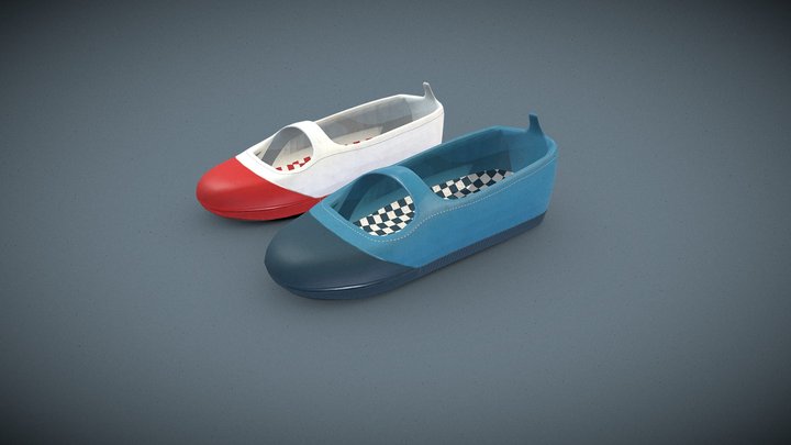 Slippers 3D models - Sketchfab