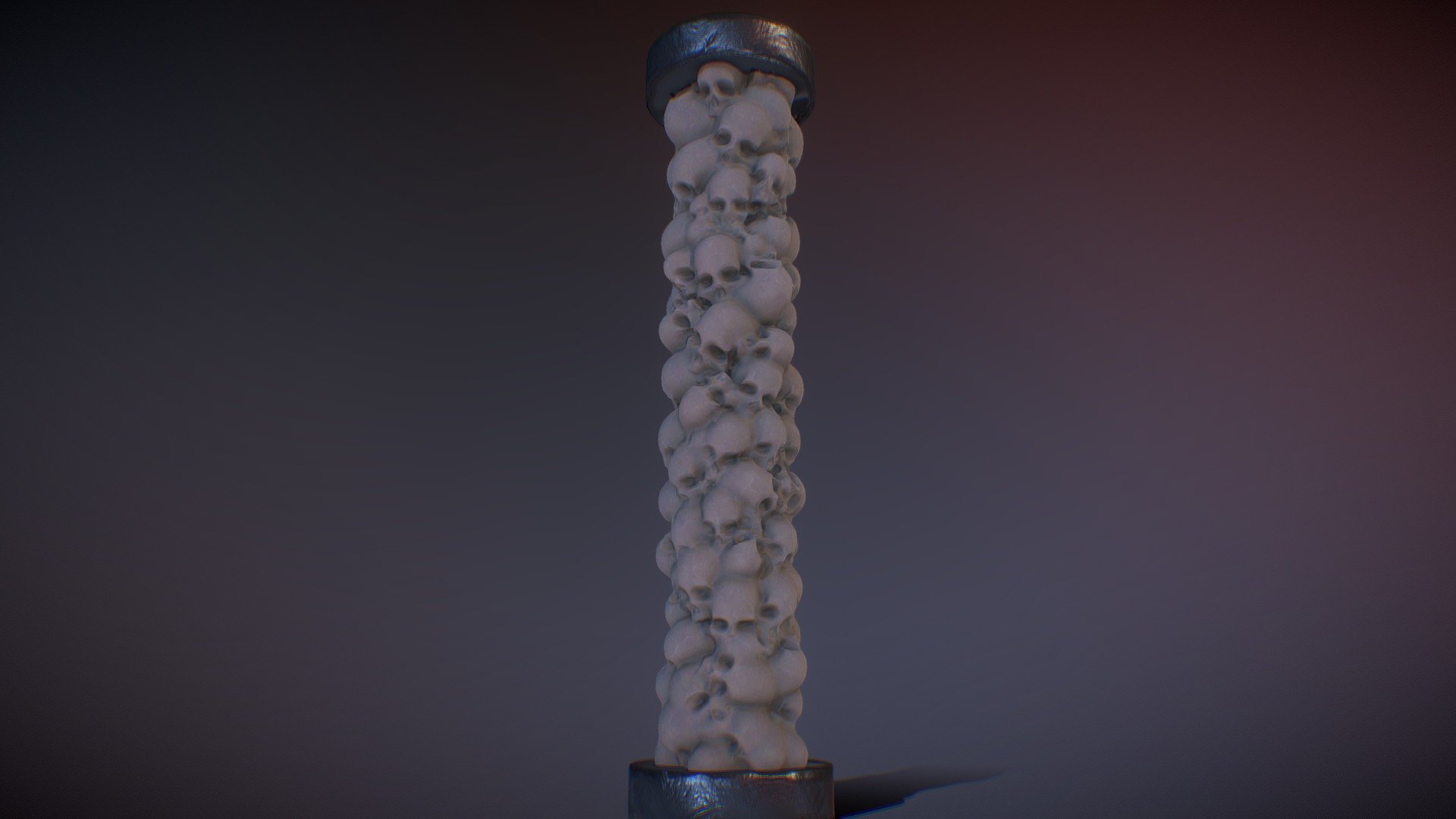 COLUMN SKULLS - Download Free 3D model by Idmenthal (@idmental.id ...
