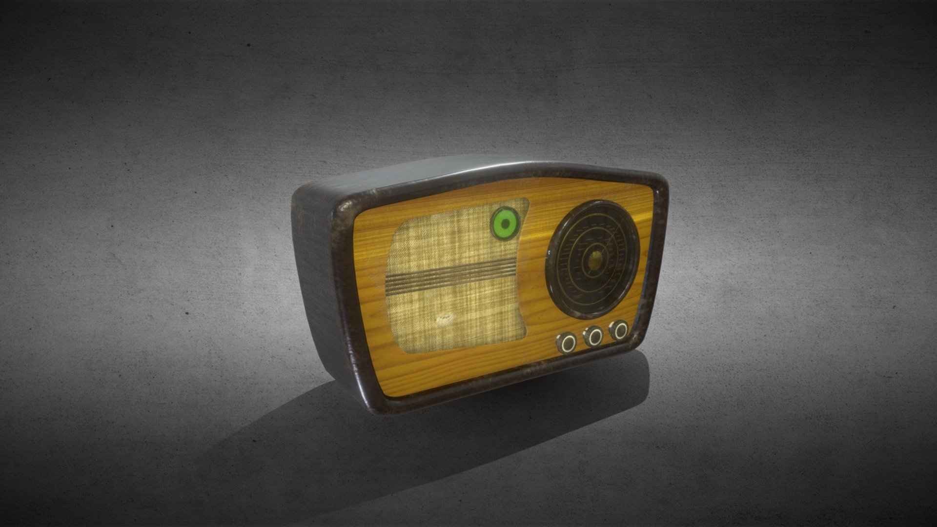 Vintage radio - 3D model by ProHolmes (@alex.laskevic) [5e36d0d ...