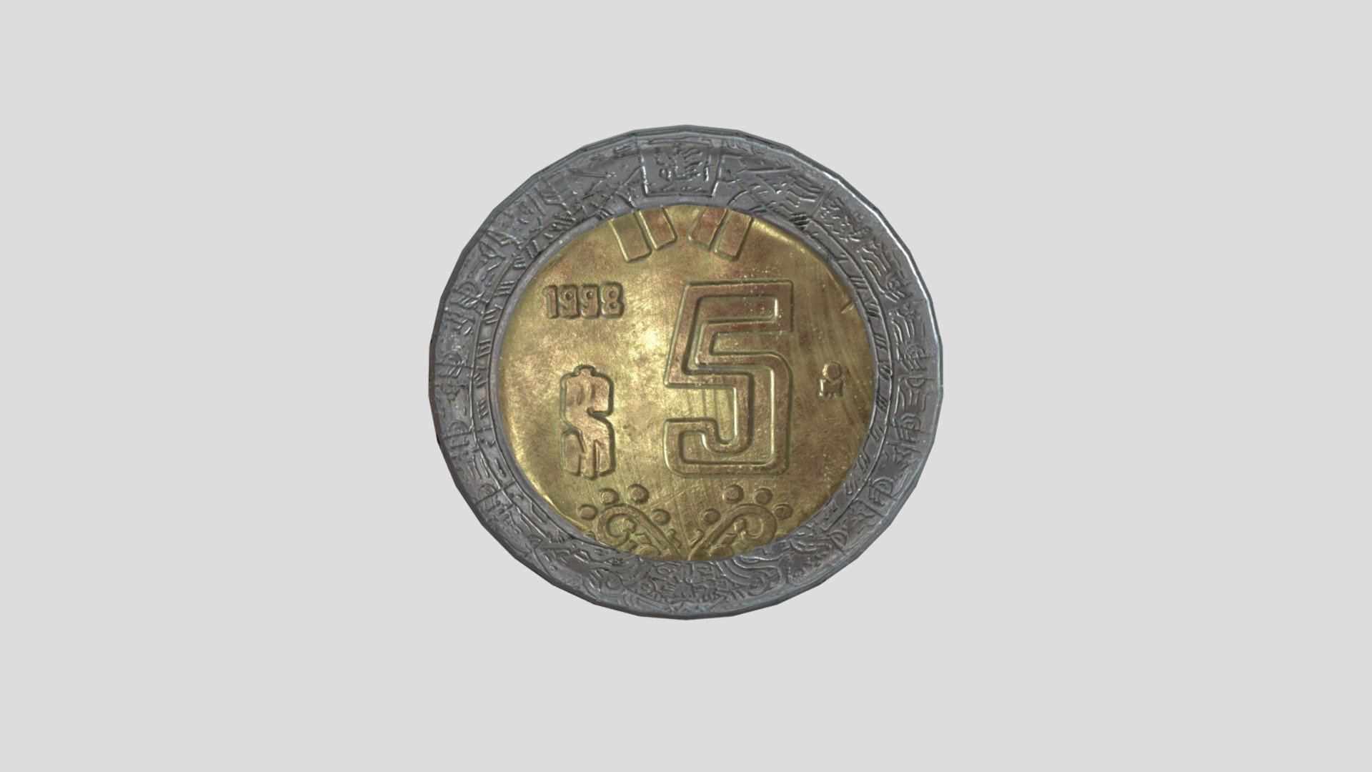 5 pesos coin - Download Free 3D model by Sebastian Espinoza (@SebasKaze ...