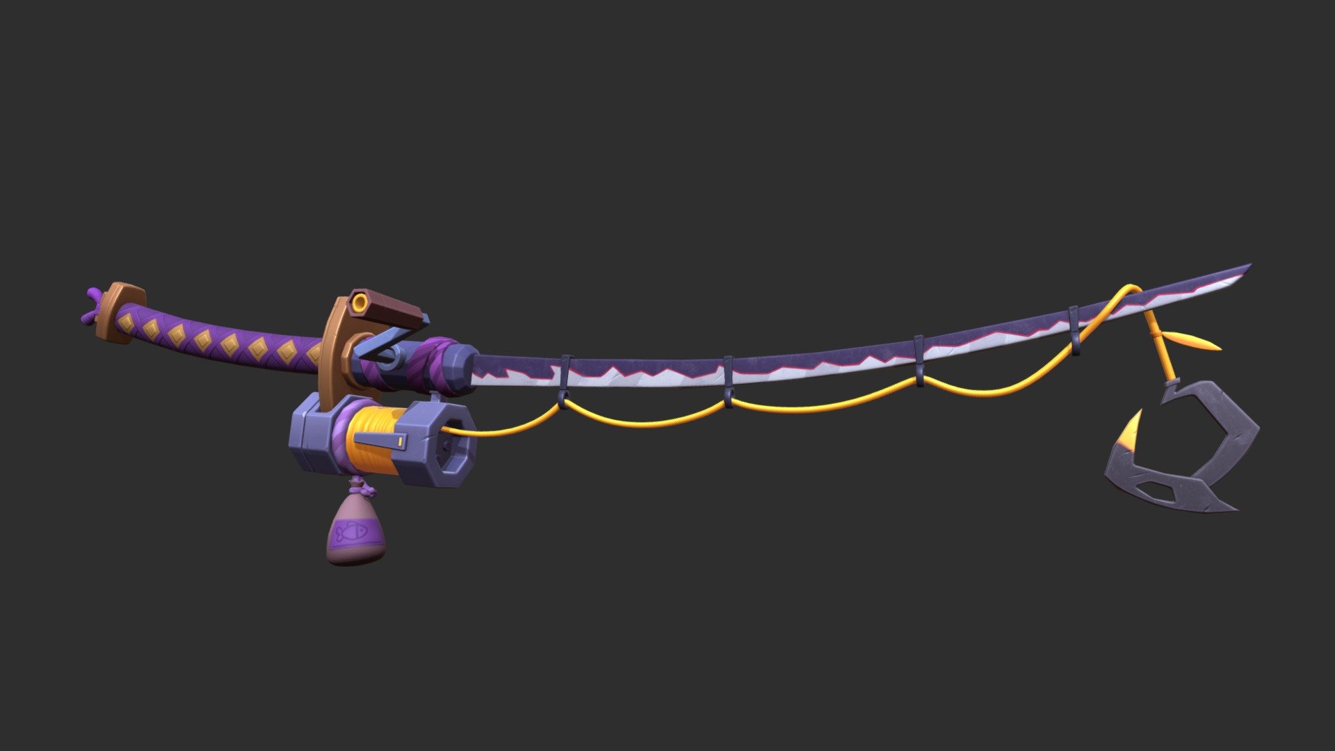 Fishing Sword - 3D model by NianaRona [5e3c7f4] - Sketchfab