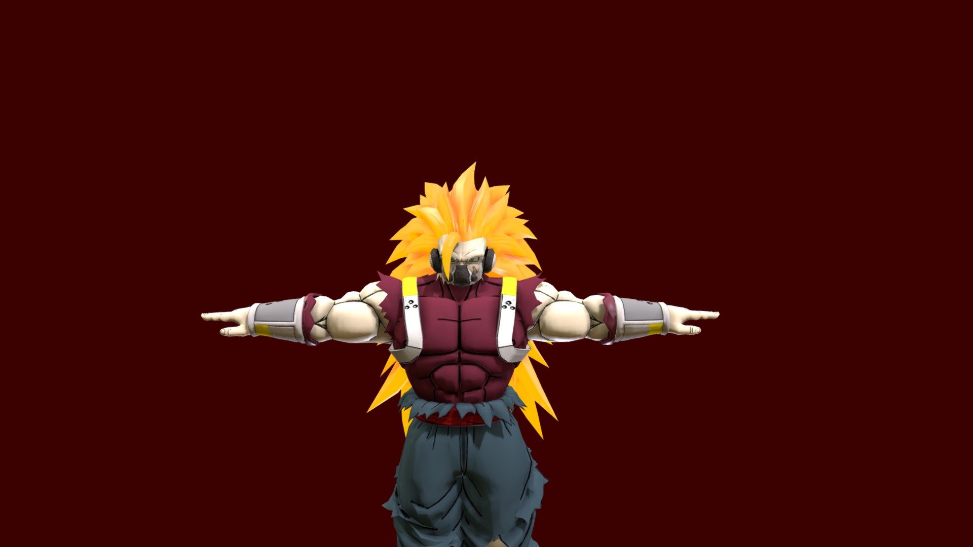 cumber super saiyan - 3D model by dunk (@real_DB_fan) [5e3d15d] - Sketchfab