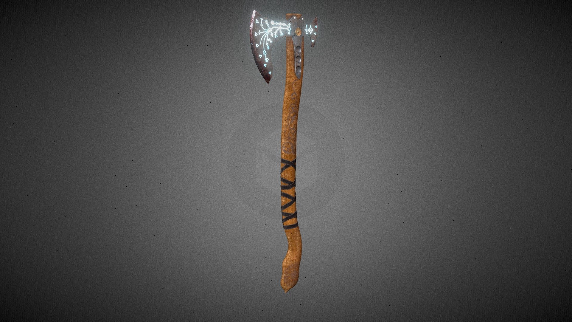 Kratos solid steel axe - Buy Royalty Free 3D model by reza ...